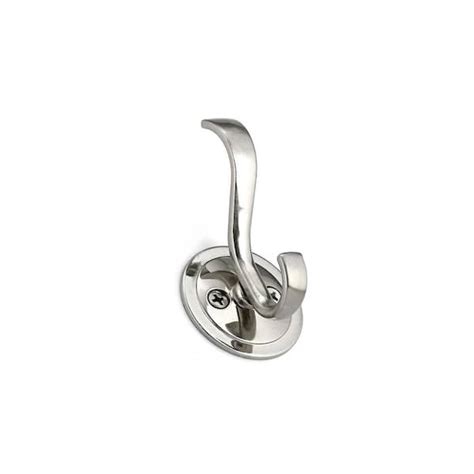 Richelieu Hardware 3 18 In 79 Mm Brushed Nickel Classic Wall Mount Hook Bp84025195 The