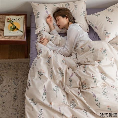 限時折扣 純棉碎花床組三件組 四件組 小清新花卉純棉簡約床包組 單人床組 雙人床組 雙人加大床包組 Mm 蝦皮購物