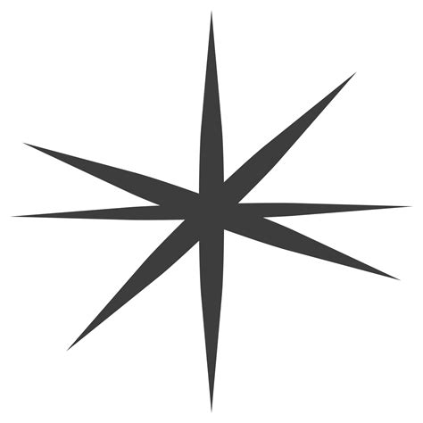Star And Twinkle Icon Black Starburst Design And Sparkle Symbol Png