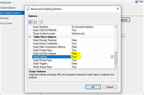 Generate Ddl Script Including Index With Sql Server Management Studio