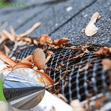 Doreen Gutter Mesh Grid Prevent Blockages Gutter Screen Durable Maintain Smooth Drainage