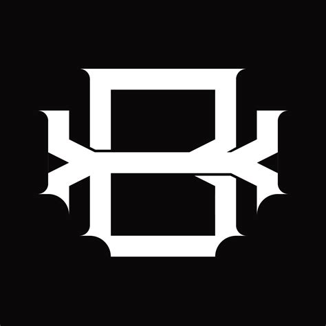 Xb Logo Monogram With Vintage Overlapping Linked Style Design Template