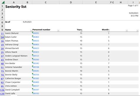 Cool Excel Reports D365 Hr