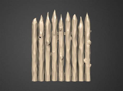 3d file modular palisade wall for tabletop 🎲・3d printing idea to