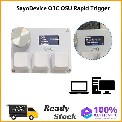 Sayodevice O3C OSU Rapid Trigger Keypad Macro Mechanical Keyboard IPS หนาจอส Knob คยบอรดเกม