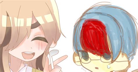 合作 🍙さんと合作しましたー！ 水色の犬のイラスト Pixiv
