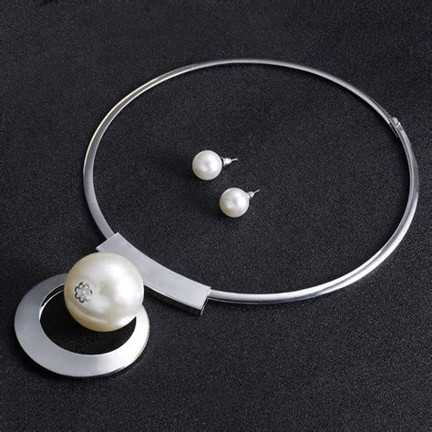 Vivilady Bohemia Imitation Pearl Jewelry Sets Gold Color Big Beads