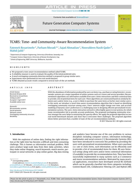 Pdf Future Generation Computer Systems