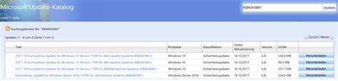 Kb4043961 Update Für Windows 10 Version 1703 Fall Creators Update Build