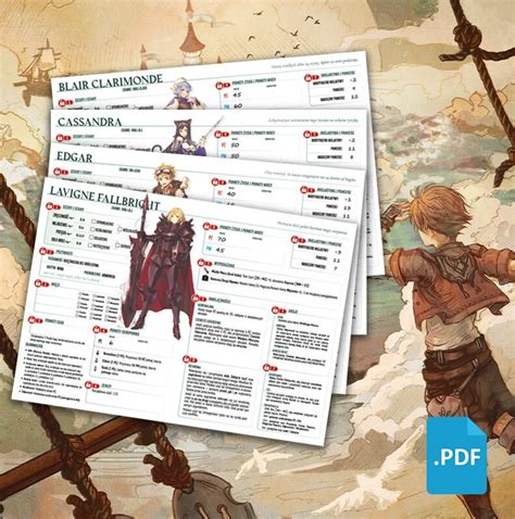 Fabula Ultima Gotowe Postaci Black Monk Gry Fabularne Rpg