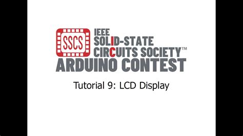 Tutorial 9 Lcd Display Youtube