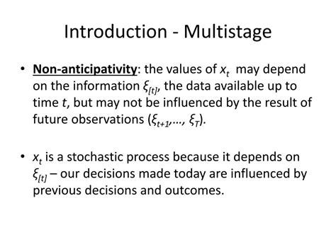 Ppt Introduction To Multistage Stochastic Programming Powerpoint