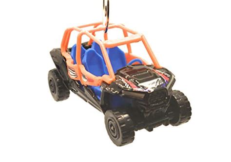 Polaris Rzr Atv Utv 4 Seater Christmas Ornament 1 64 Black Orange