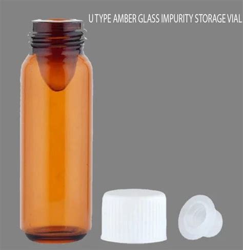 U Type Amber Glass Impurity Storage Vial For Pharmaceutical Size