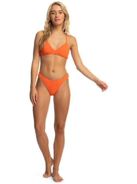 Roxy Bikinis Beach Classics High Leg Bikini Bottoms Tigerlily Women