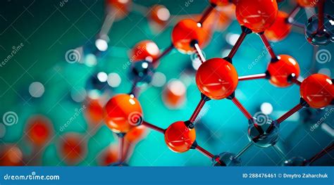 Abstract Molecular Structure Abstract Representation Of A Molecular