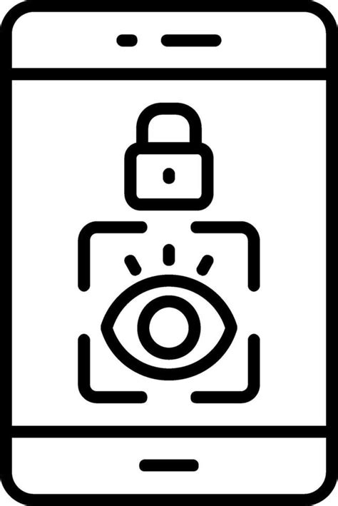 Eye Scanner Line Icon 43261219 Vector Art At Vecteezy