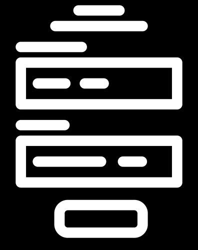 Information Architecture Ux Ui Design Glyph Icon Vector Image