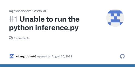 unable to run the python inference py · issue 1 · ragavsachdeva cyws