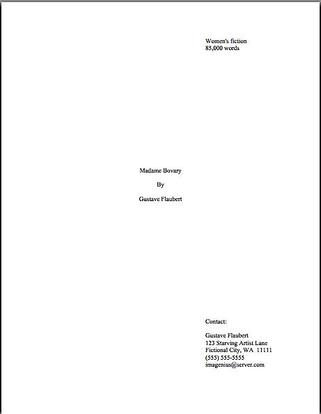 Standard Format For Title Pages Author Author Anne Mini S Blog