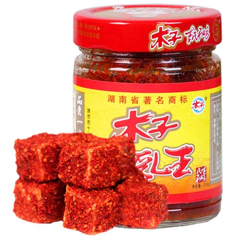 2瓶包邮湖南常德津市特产木子腐乳王210gx2瓶下饭菜调味品霉豆腐 虎窝淘