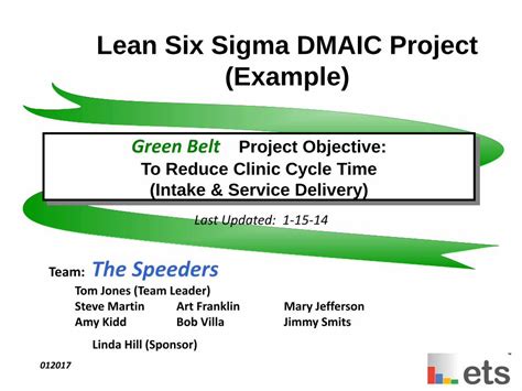 PDF Lean Six Sigma DMAIC Project Example Wsra Comets Wsra Com Library EEULgeneralcontent