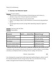 CHEM1211K LAB SUMMARY Chem 1211 Lab Summary 1 Course Hero