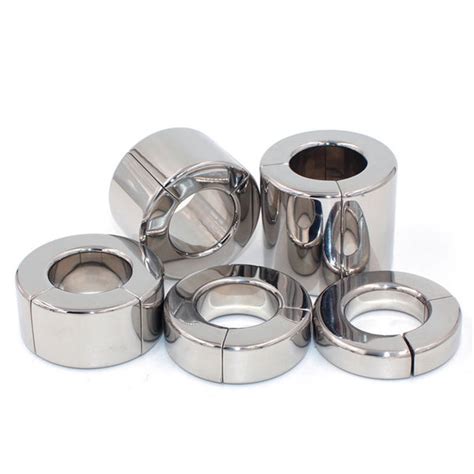 Magnetic Lock Stainless Steel Scrotum Pendant Ball Stretcher Testis We