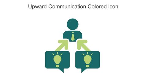 Upward Communication Colored Icon In Powerpoint Pptx Png And Editable Eps Format Ppt Template
