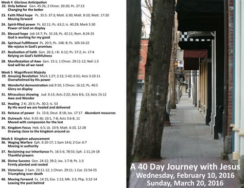 A 40 Day Journey With Jesus New Song Community Church