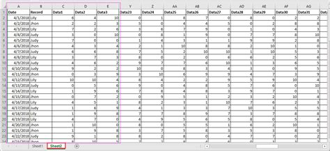 How To Lock Specific Columns Always Visible In A Sheet Or Across Workbook