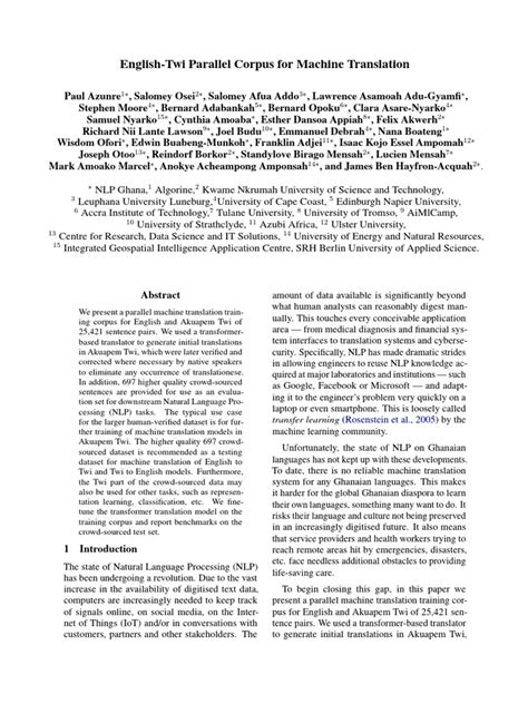 Englishtwiparallelcorpusformachine Pdf Syllable Linguistics