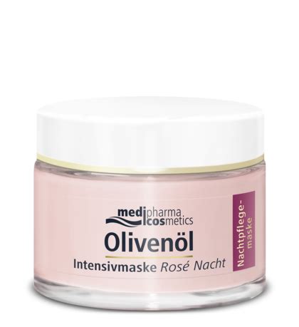 Olivenöl Intensivcreme Rosé Nachtcreme Medipharma