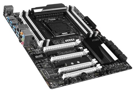CES 2015 Black And White MSI X99S SLI Krait Edition Super Motherboard
