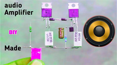 Made Powerful Bass Amplifier With Tip41c C1815 Register Make A Simple Amplifier In At Home Youtube
