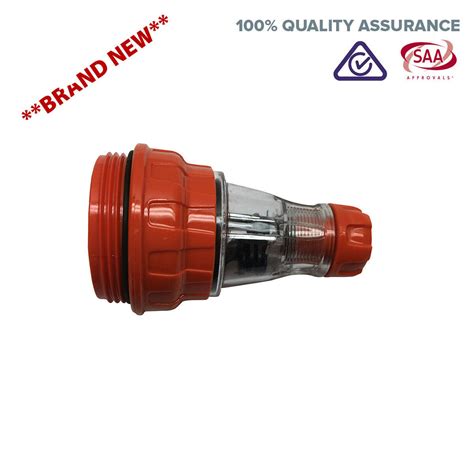 15a Amp 3 Pin Socket Extension Female Plug Ip66 Waterproof Industrial