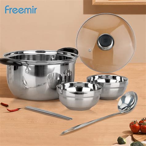 Jual New Freemir Panci Set Tutup Kaca In Panci Hot Pot Sop Set Shopee Indonesia