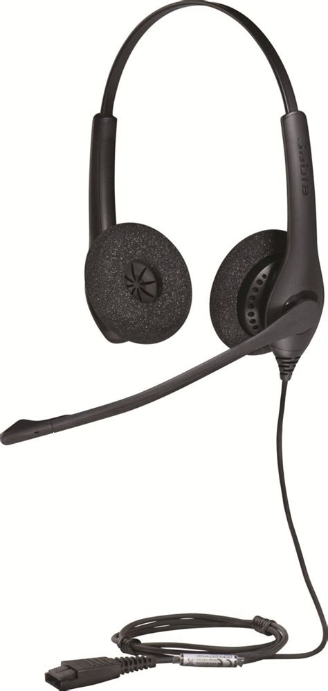 Jabra Biz Duo Nc Professional Wired On Ear Headset With Noise Canceling Microphone Qd