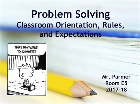 Ppt Problem Solving Classroom Orientation Rules And Expectations Powerpoint Presentation