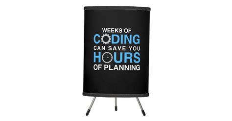 Programmer Weeks Of Coding Tripod Lamp Zazzle