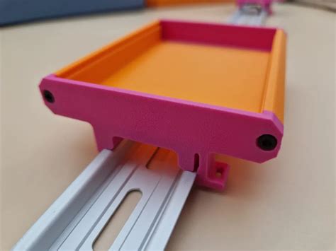 Pcb Enclosure Parametric Din Rail Mount By Martin Makerworld Download Free 3d Models