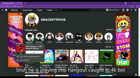 He Was Playing Cnp Hangout Caught In 4k Youtube