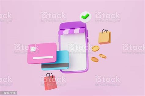 온라인 쇼핑 응용 프로그램 전자 상거래 스마트 폰 쇼핑 3d 일러스트레이션을위한 개념 0명에 대한 스톡 사진 및 기타 이미지 0명 3차원 형태 Brand Name