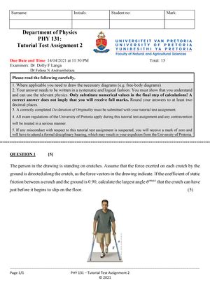 Unit Test Chapter Memo Award Points The Mechanical Power