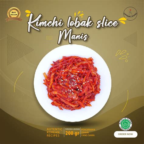 Jual Kimchi Lobak Wortel Slice Manis 200gr Halal Shopee Indonesia