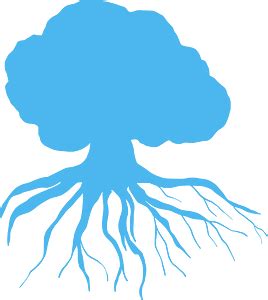Tree With Roots Silhouette Free Vector Silhouettes Creazilla