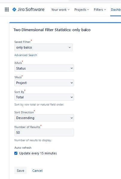 The Two Dimensional Filter Statistics Gadget