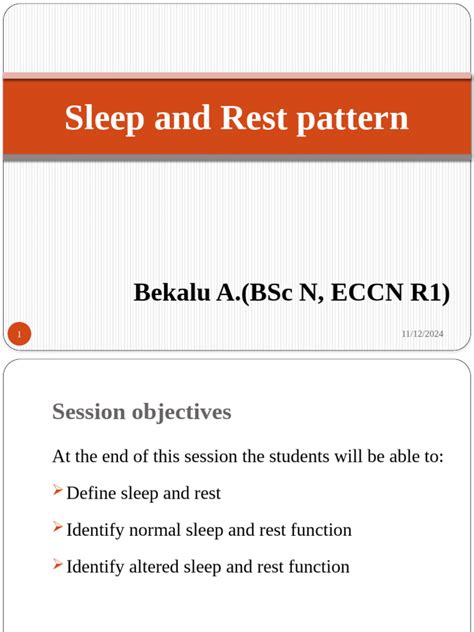 sleep and rest pattern pdf sleep insomnia