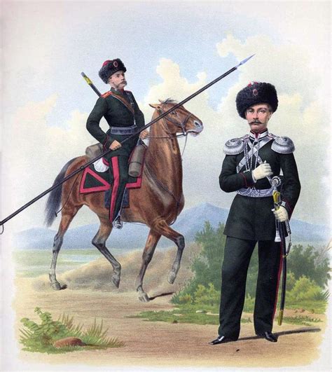 Semirechye Cossacks in 1867 | Lifeguard uniforms, Russian military ...