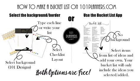 Free Bucket List Printable | Customize Online & Print at Home
